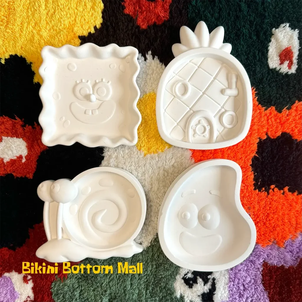 SpongeBob Plaster Painting Kit - Bikini Bottom Mall