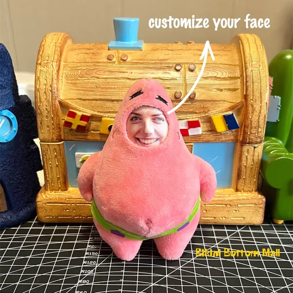 Patrick Star Plush Toy｜Customize Face