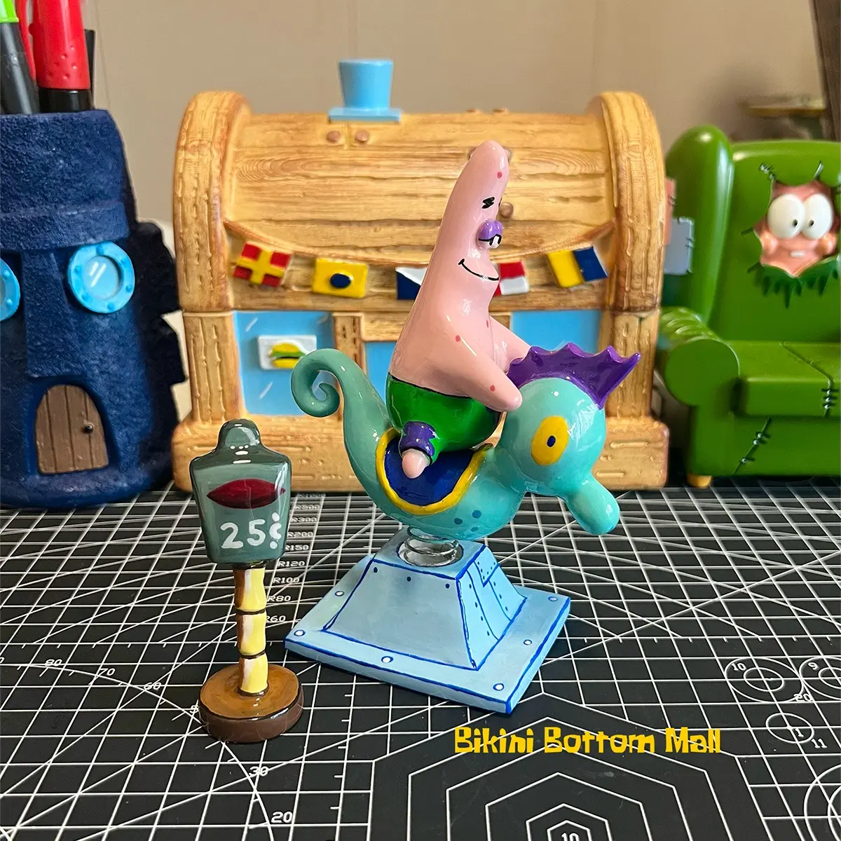 Patrick Riding A Seahorse