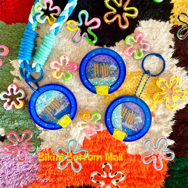 Squidward Shower Window Keychain｜Bag Charm